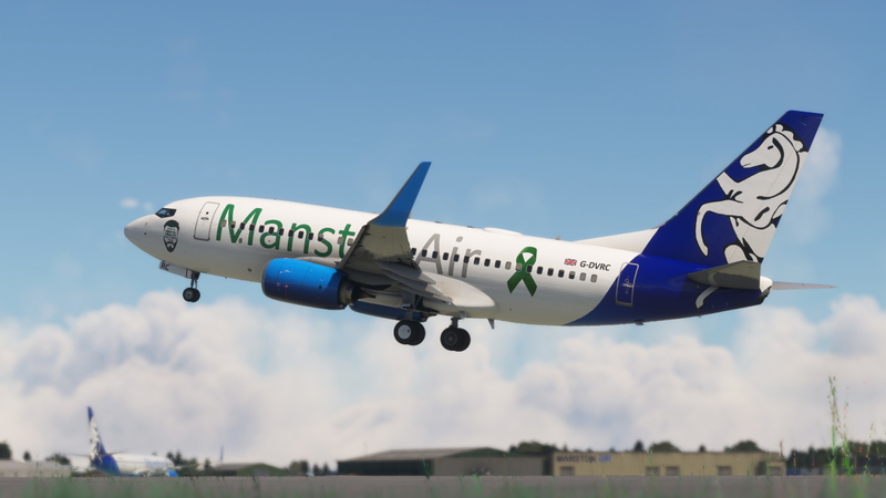 Manston Air Boeing 737-700 "Men's Mental Health Month Special Livery ...