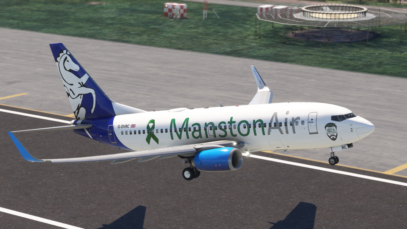 Manston Air Boeing 737-700 "Men's Mental Health Month Special Livery ...