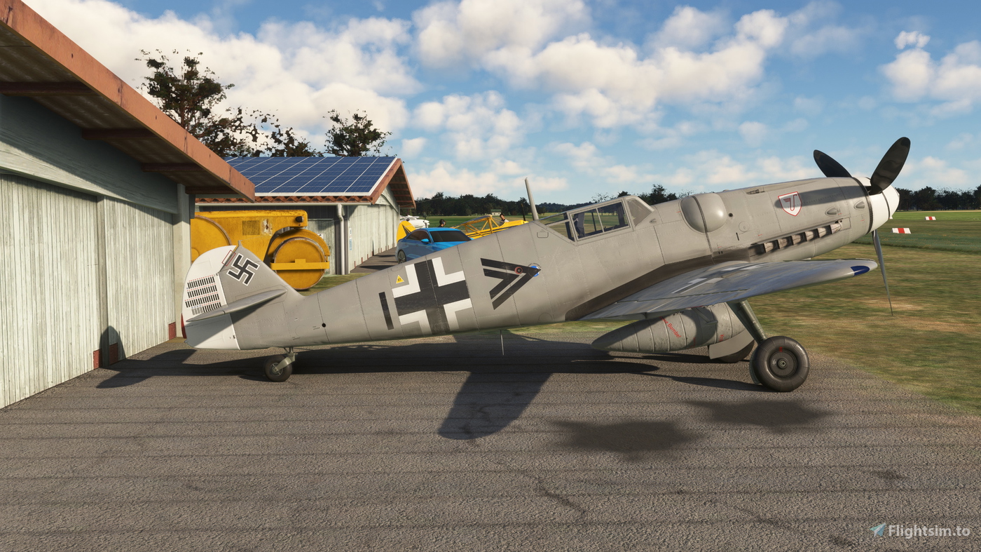 Messerschmitt Bf 109G-5 W.Nr. 27112 "Schwarzer Doppelwinkel" III./JG 3 for Microsoft Flight ...