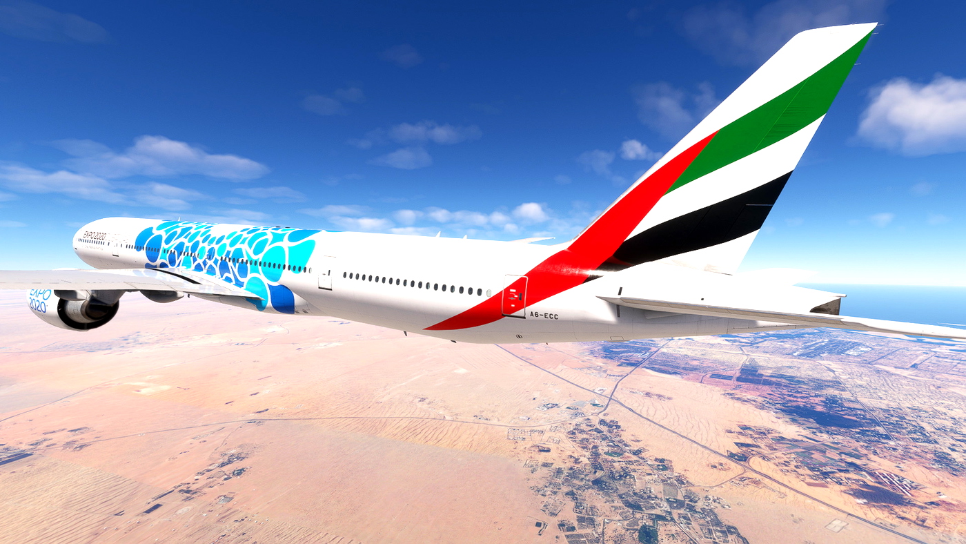 PMDG 777-300ER w/ cabin Emirates EXPO 2020 Fleet for Microsoft Flight ...