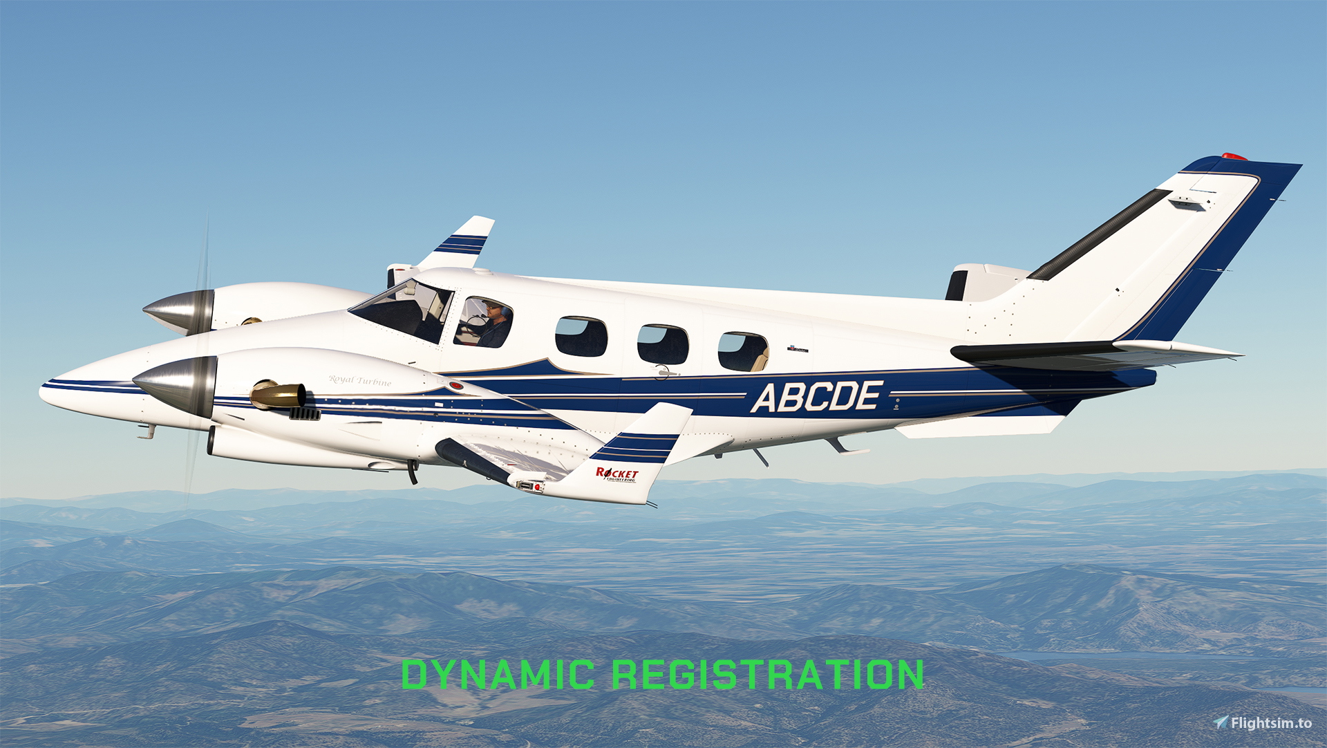 N157JT for Black Square Turbine Duke - MSFS Add-on - Flightsim.to