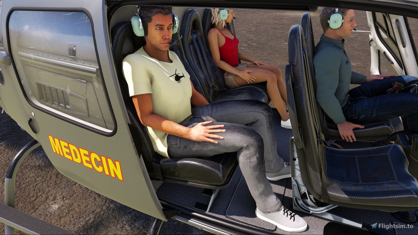 CowanSim H125 - New Passenger T-Shirts - Mod #02 for Microsoft Flight ...