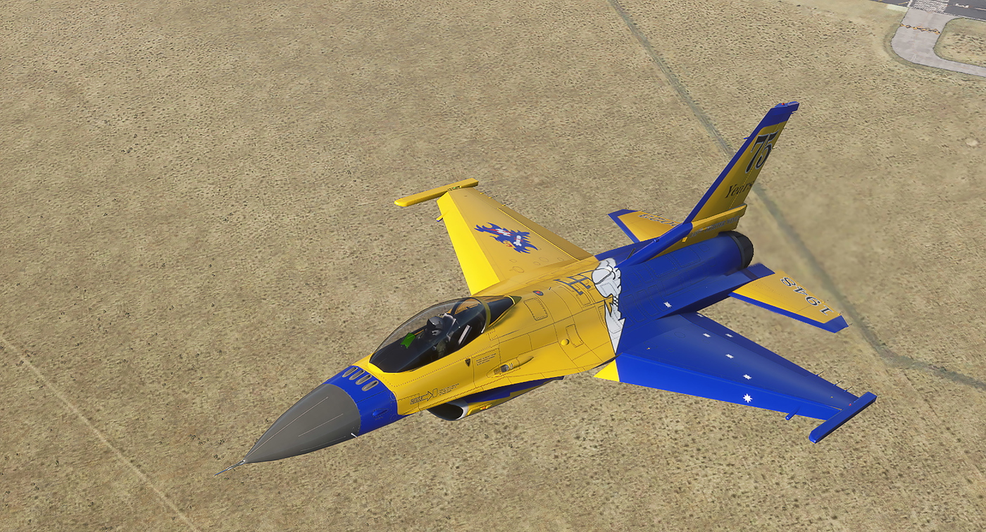 148th FW 75th Annivesary F-16C para Microsoft Flight Simulator | MSFS