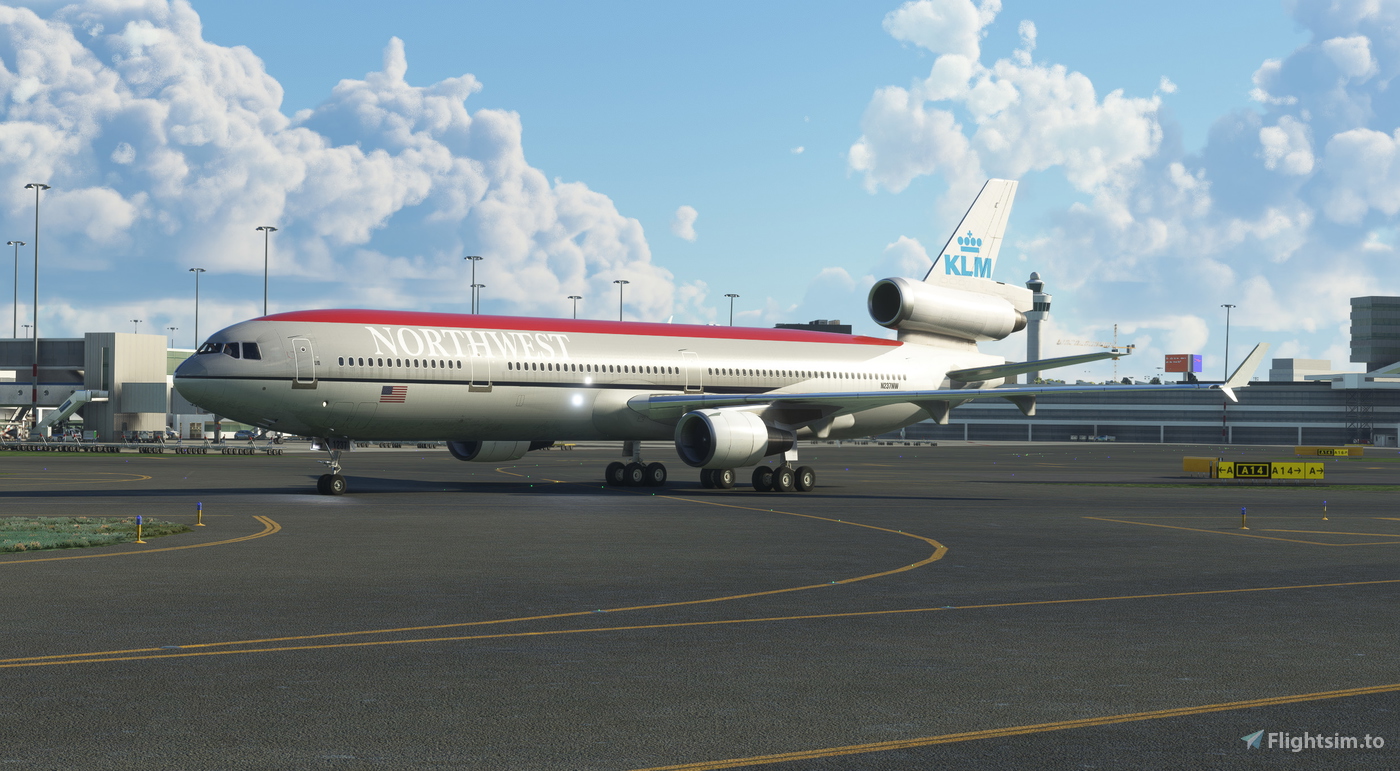 Northwest / KLM Hybrid Colors - Sky Simulations MD-11 (PW) for Microsoft Flight Simulator | MSFS