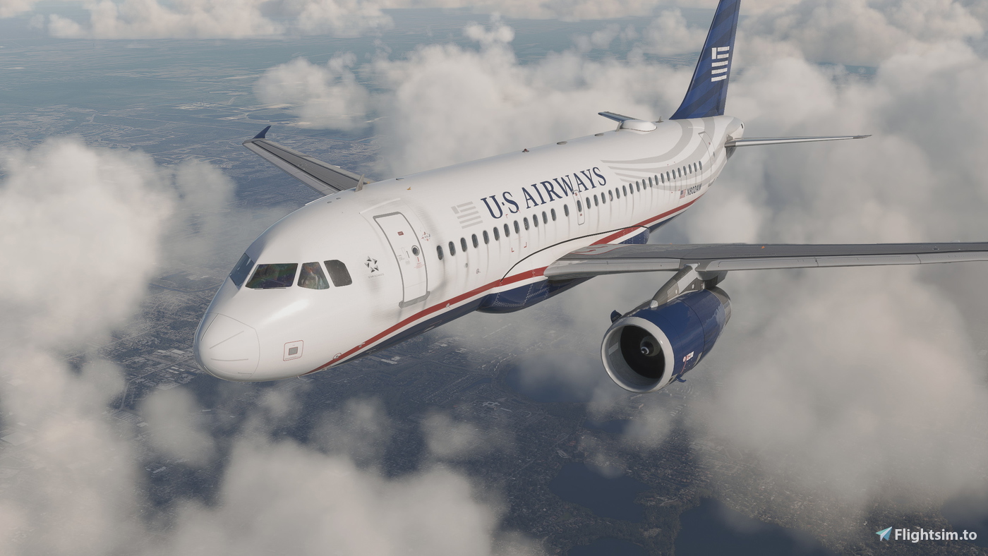 US Airways (Dirty) - LVFR A319 for Microsoft Flight Simulator | MSFS