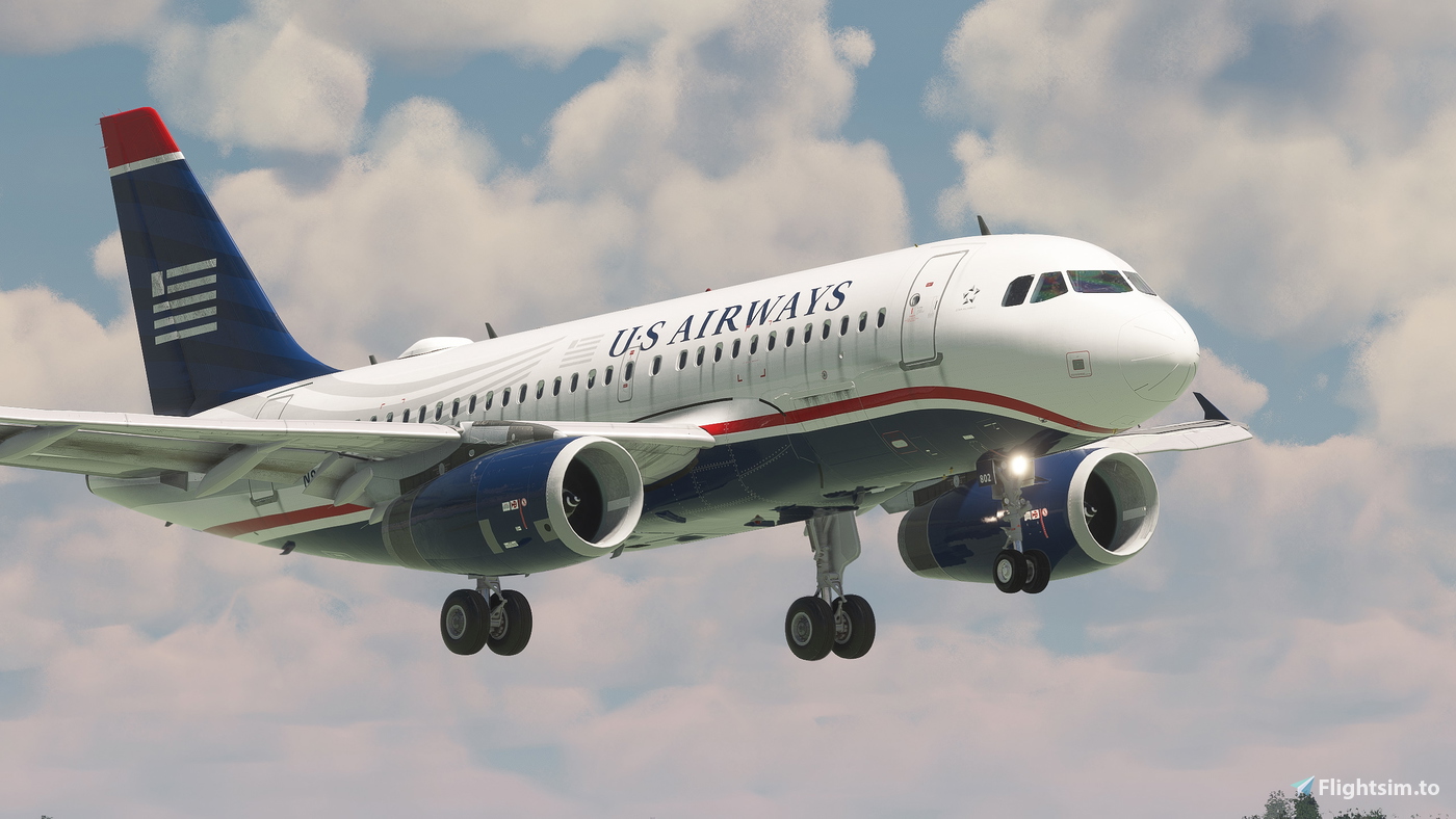 US Airways (Dirty) - LVFR A319 for Microsoft Flight Simulator | MSFS