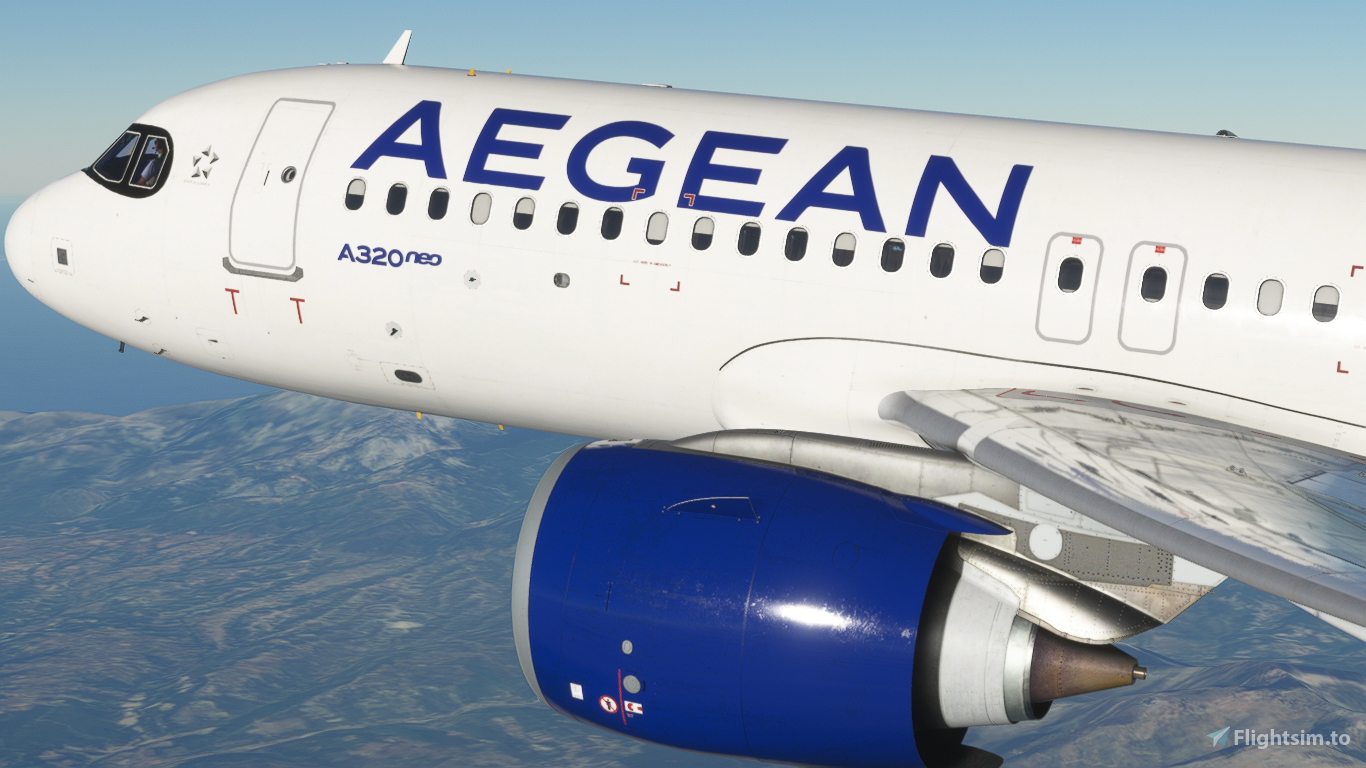 Aegean Airlines SX-NEI for Microsoft Flight Simulator | MSFS