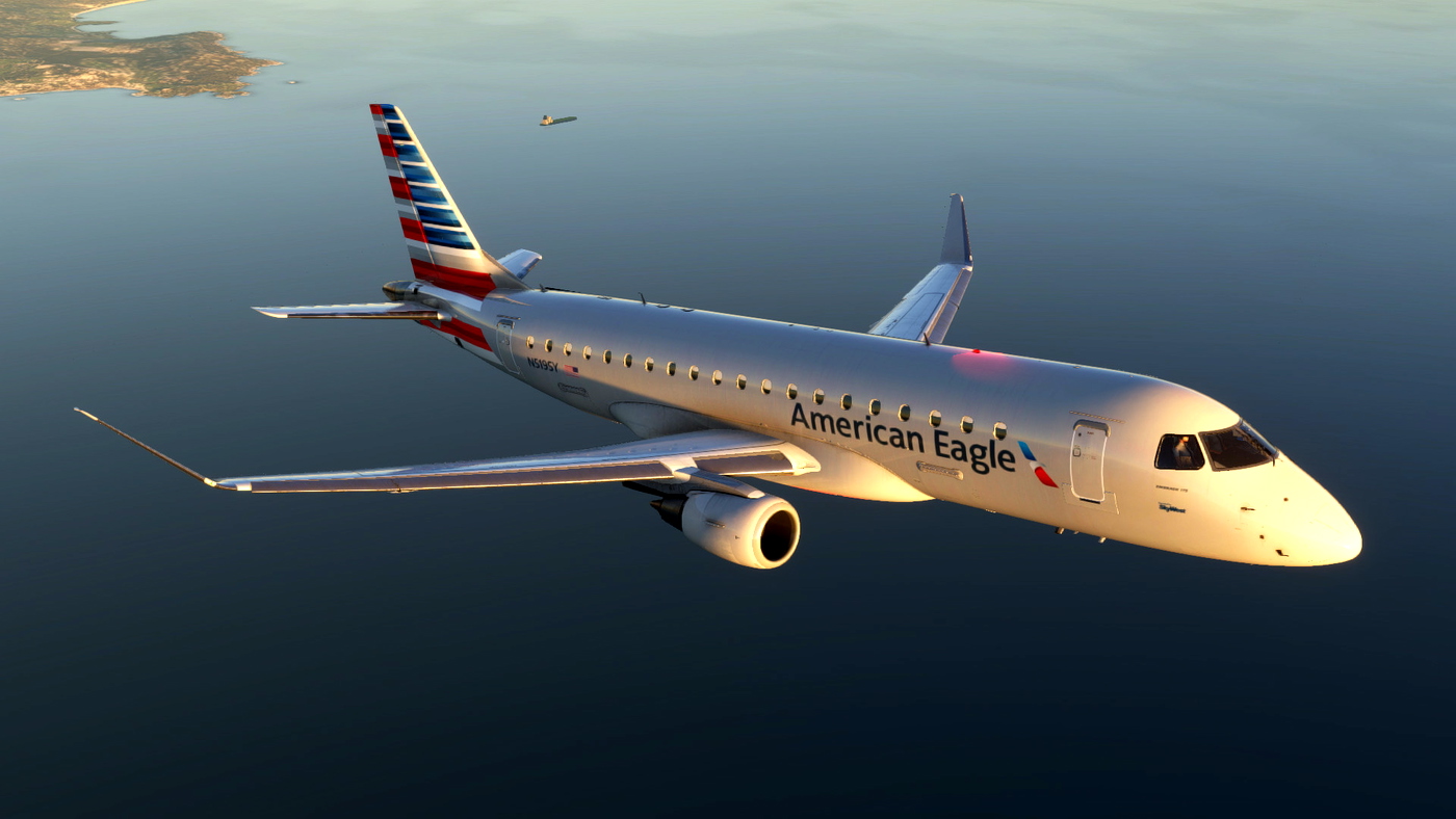 American Eagle/Skywest N519SY for FSS E175 for Microsoft Flight ...