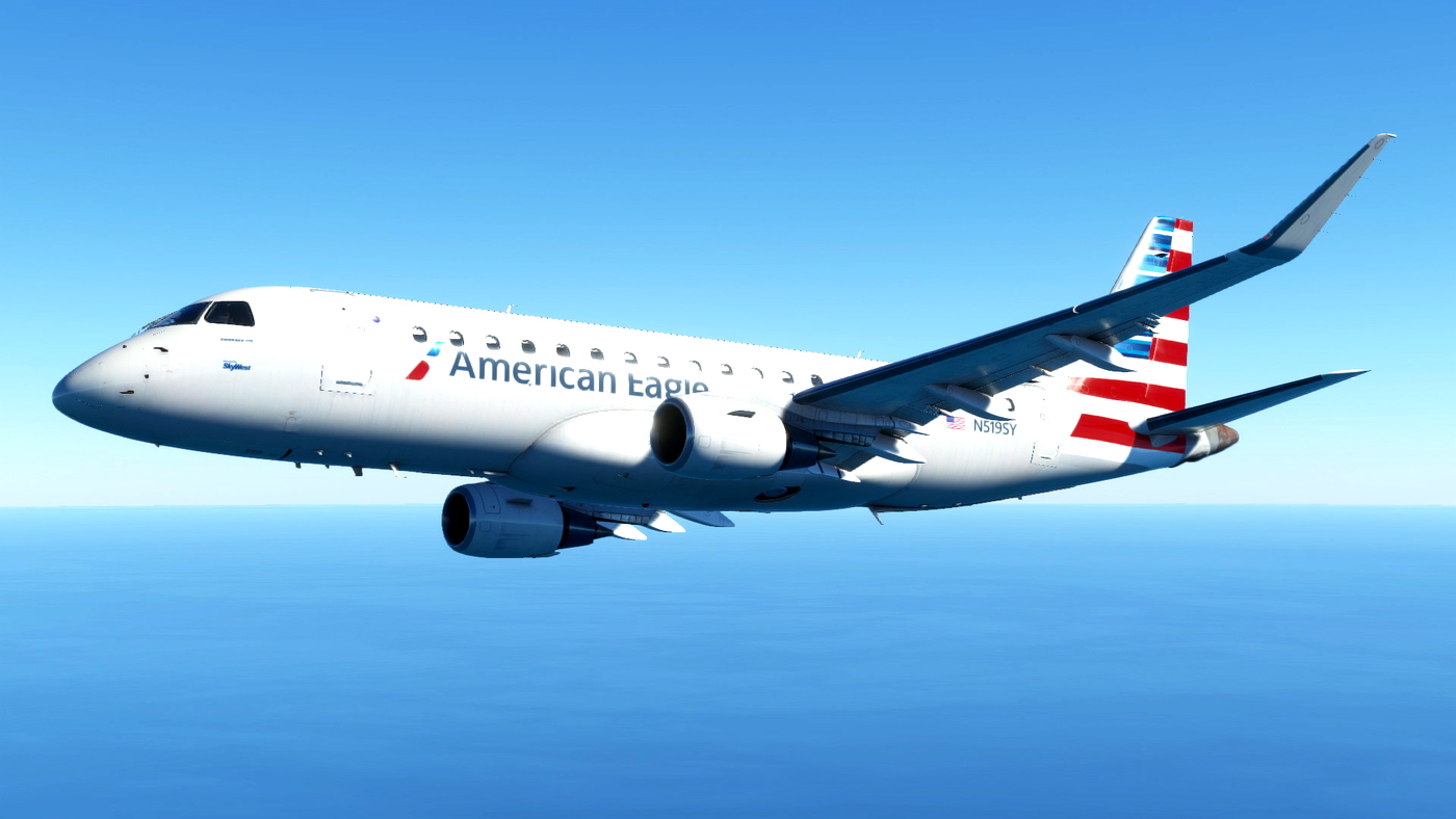 American Eagle/Skywest N519SY for FSS E175 for Microsoft Flight ...