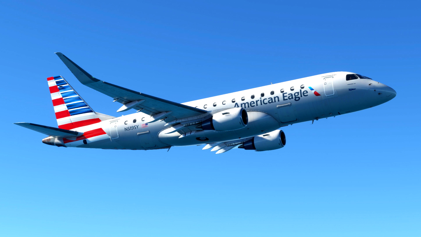 American Eagle/Skywest N519SY for FSS E175 for Microsoft Flight ...