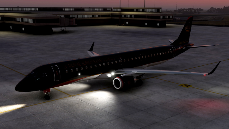 Royal Jordanian JY-REA E2 Livery | FSS E195 (Semi-fictional) for ...