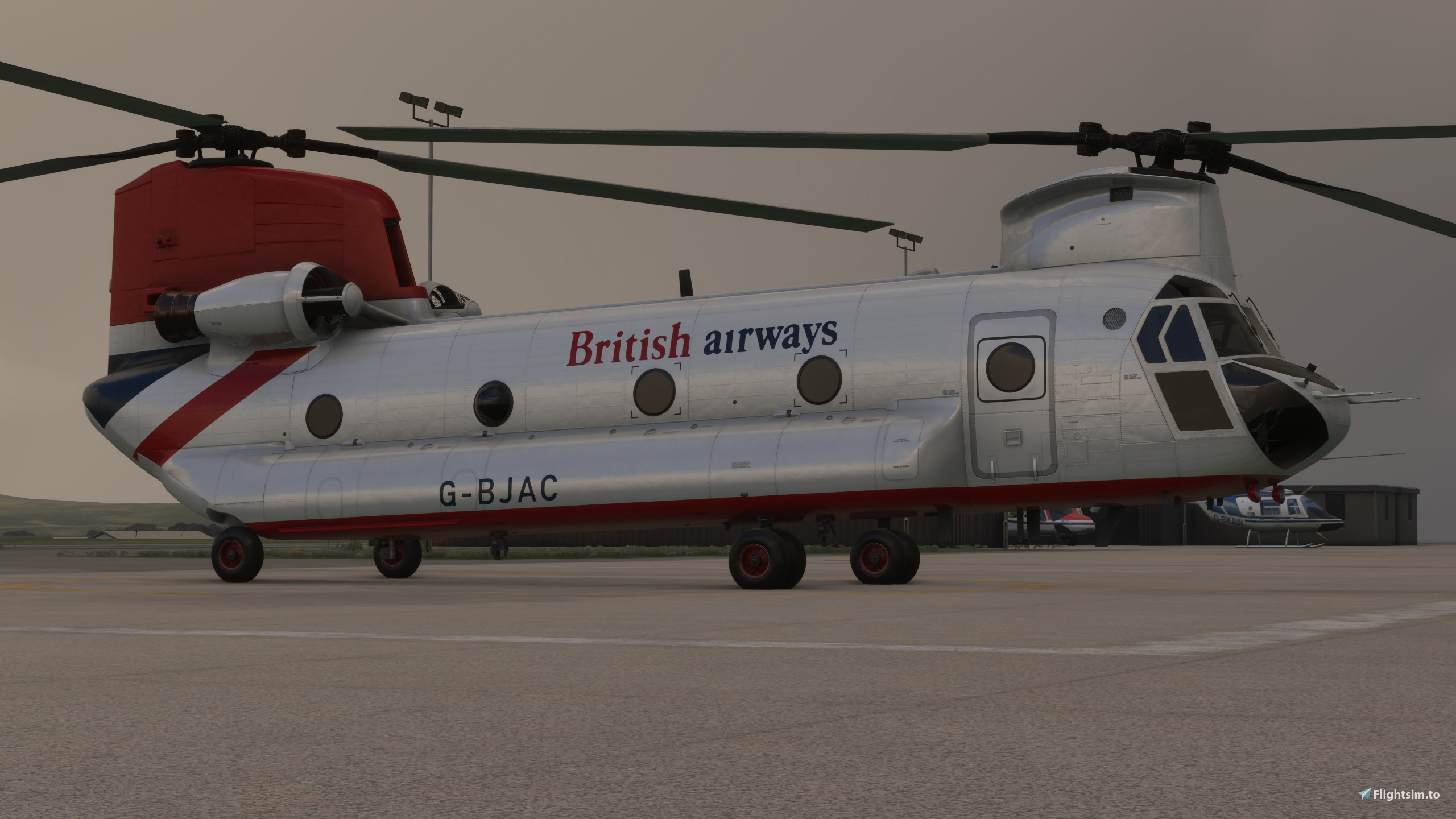 G-BJAC (British Airways Helicopters) Circa 1980s | Miltech Chinook CH ...