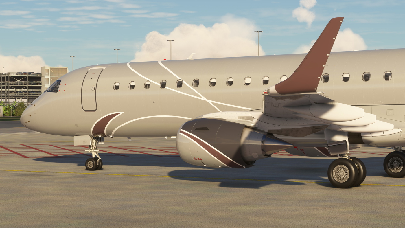 FSS E190 | Lineage N527AH 对于 Microsoft Flight Simulator | MSFS