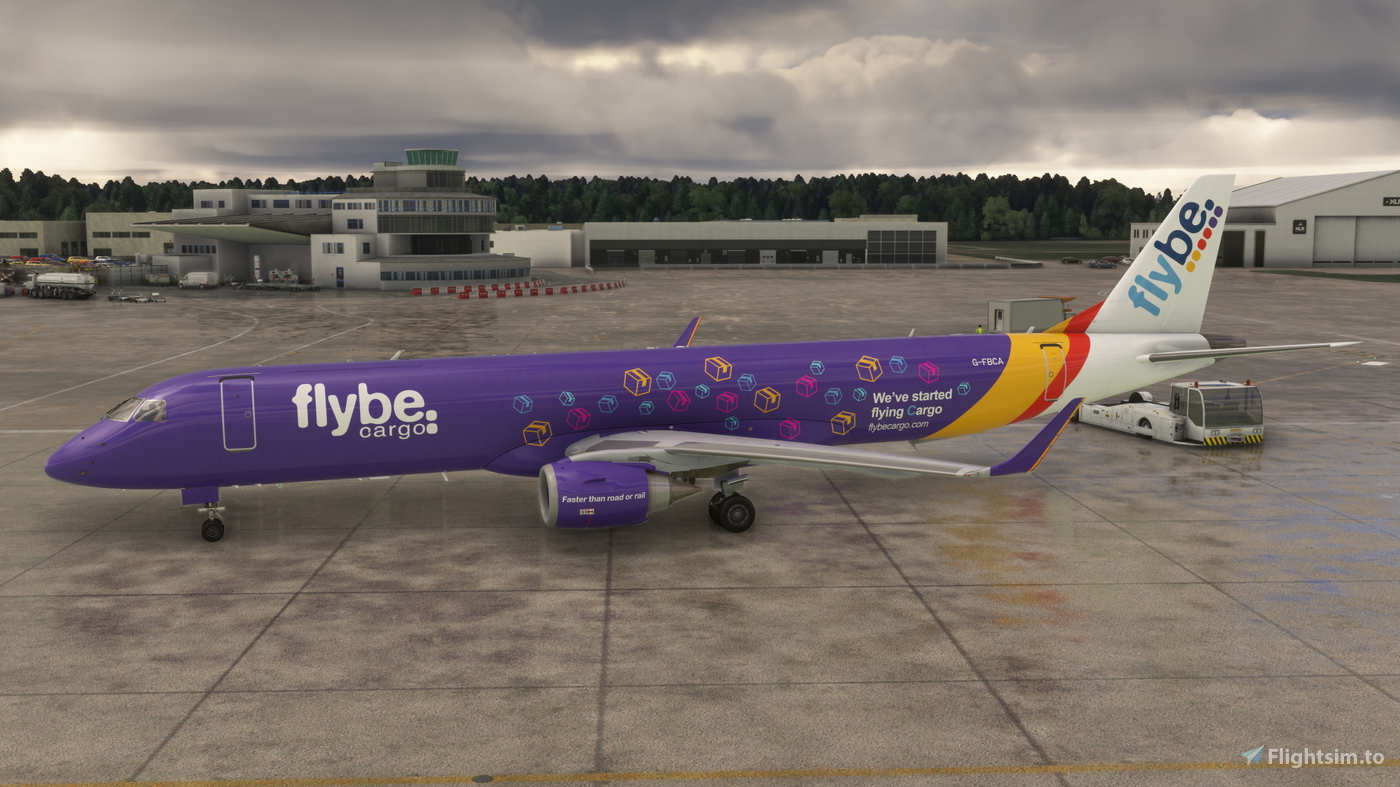 Flybe Cargo "We've started flying Cargo" G-FBCA | FSS E195 | Fictional ...
