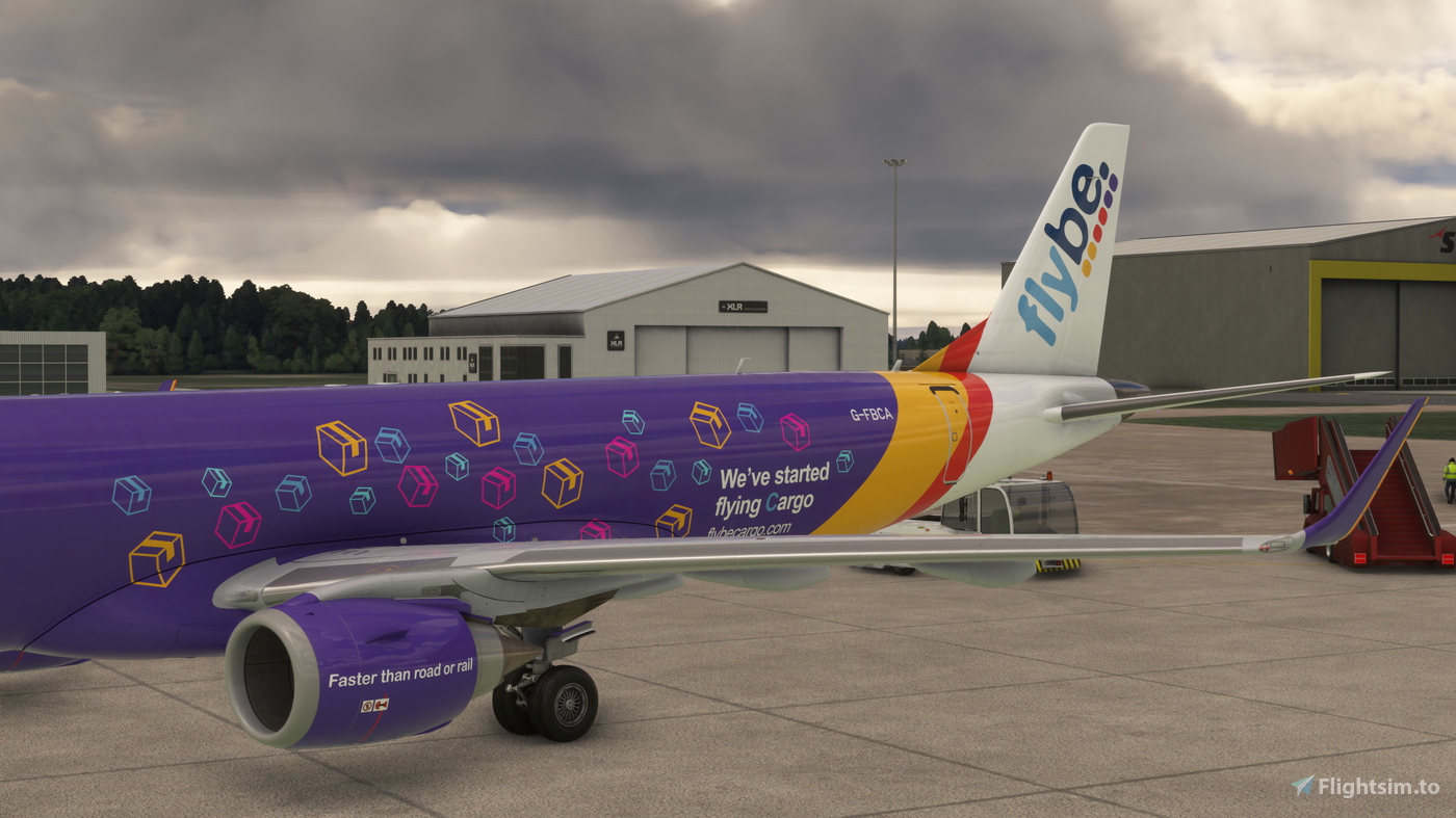 Flybe Cargo "We've started flying Cargo" G-FBCA | FSS E195 | Fictional ...