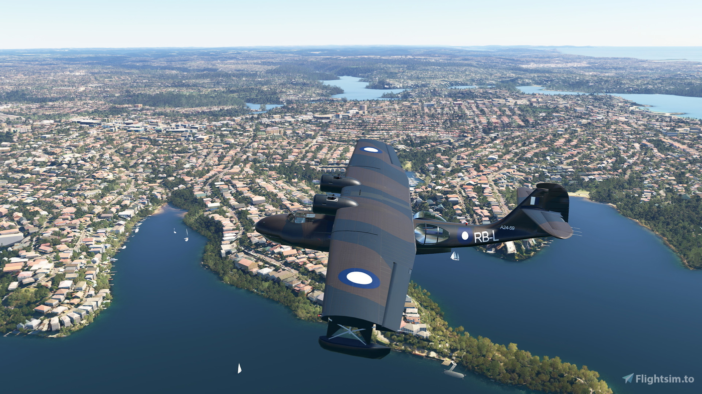 PBY-5 Catalina RAAF A24-59 RB-L 20 Squadron, January 1944 for Microsoft ...