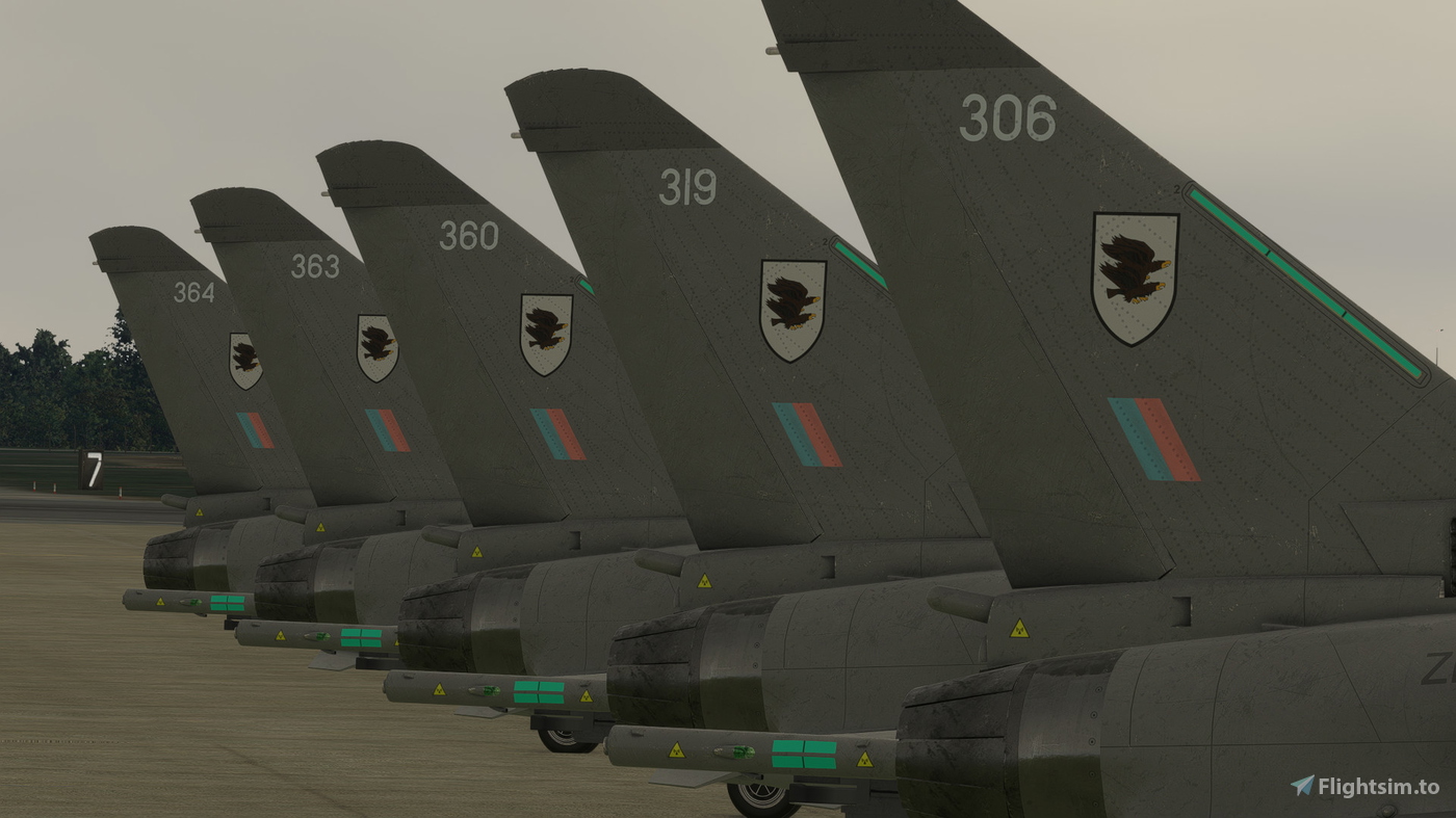 CJ Simulations Typhoon - RAF XI (F) SQN Markings Livery Pack (6 Liveries) (8K Textures) pour ...