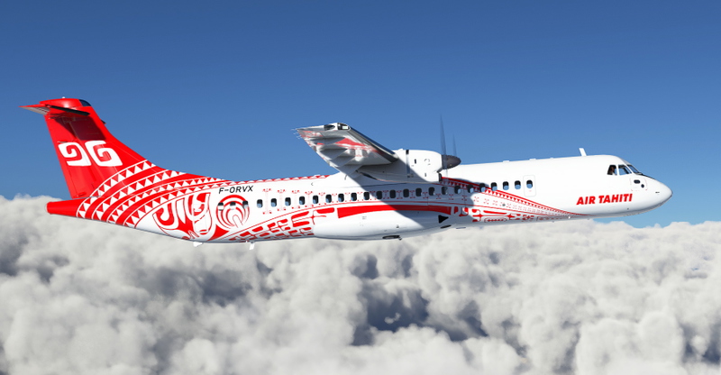 Air Tahiti F-ORVX 'Atanua' (Tatau/Tattoo Livery) | Asobo ATR 72-600 [4K ...