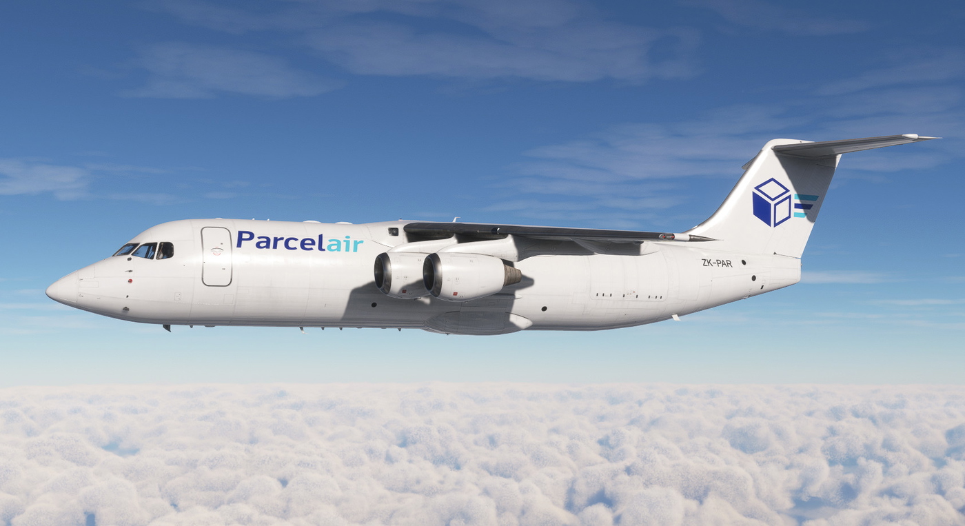 Parcel Air ZK-PAR (Fictional) New Zealand | Just Flight BAE 146-300QT ...
