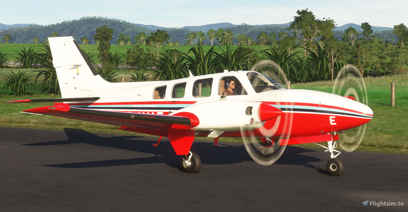 College of Air Training Hamble Baron Fleet Pack (G-AWA*) | Black Square Beechcraft Baron 58 [8K ...