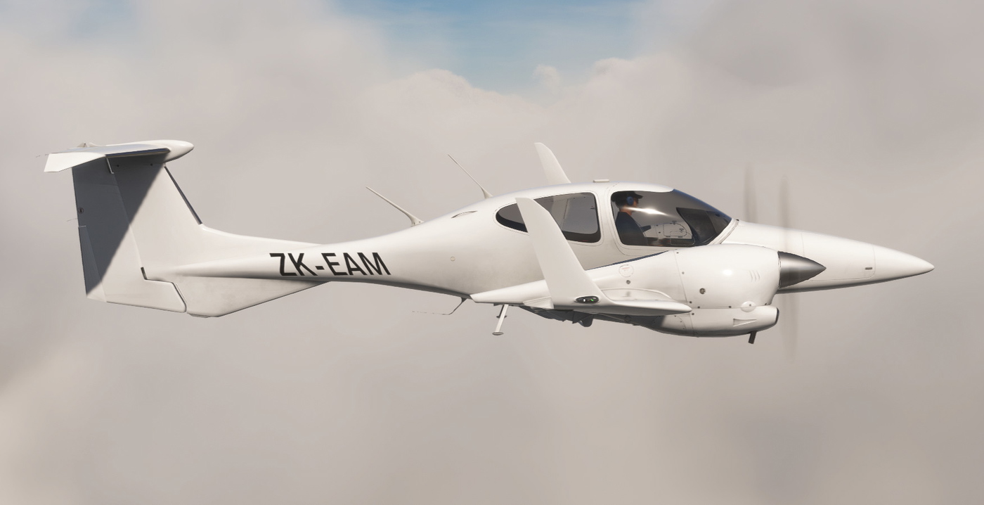 Ardmore Flying School (New Zealand) ZK-EAM | COWS Diamond DA42 TDI [4K ...