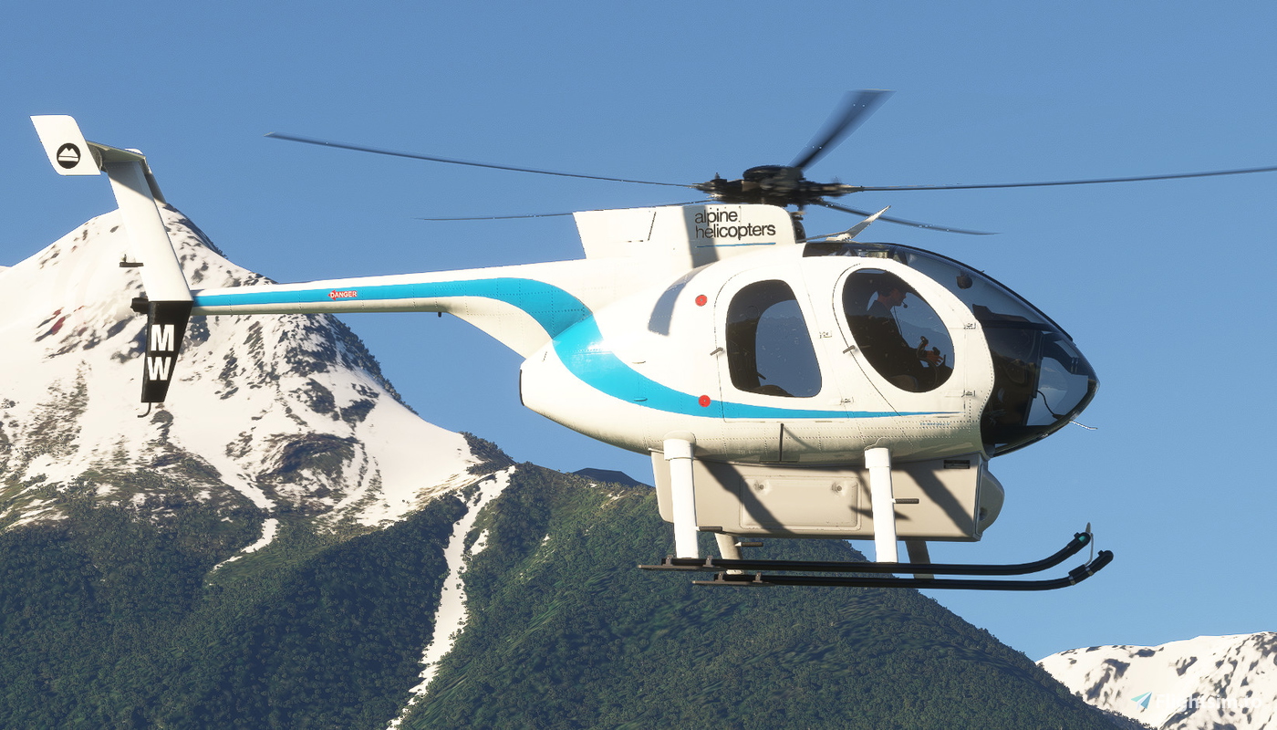 Alpine Helicopters ZK-HMW (New Zealand) | CowanSim 500E v2 [8K] for ...
