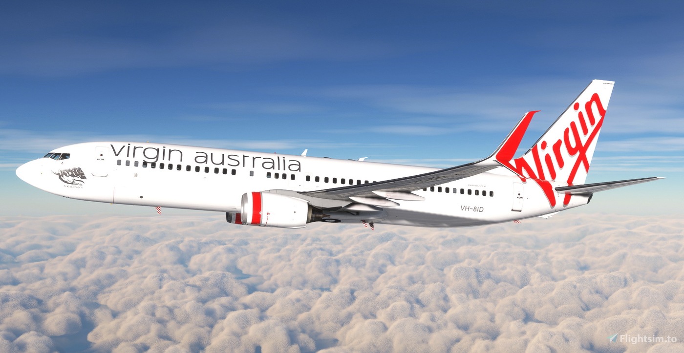 Virgin Australia 'St Kilda Beach' VH-8ID (737-8 MAX) | PMDG 737 BBJ2 ...