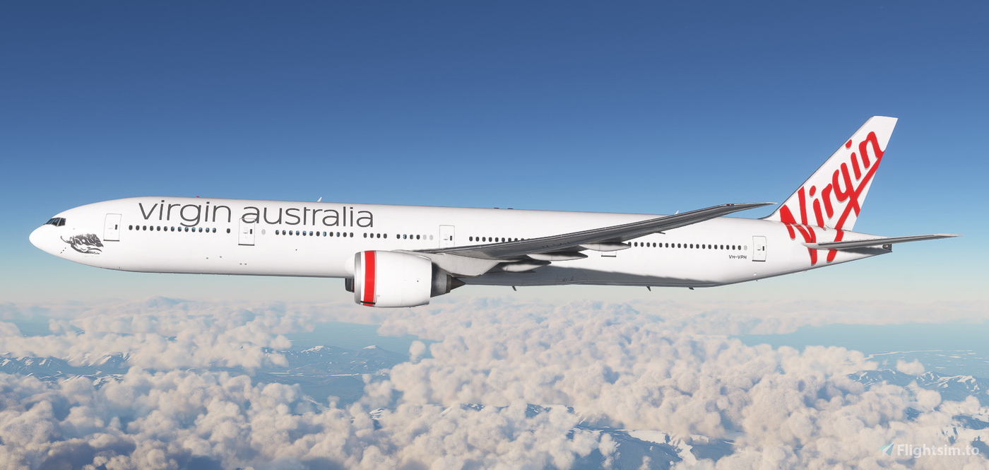 Virgin Australia (VH-VPH | St Kilda Beach ) | PMDG Boeing 777-300ER [8K ...