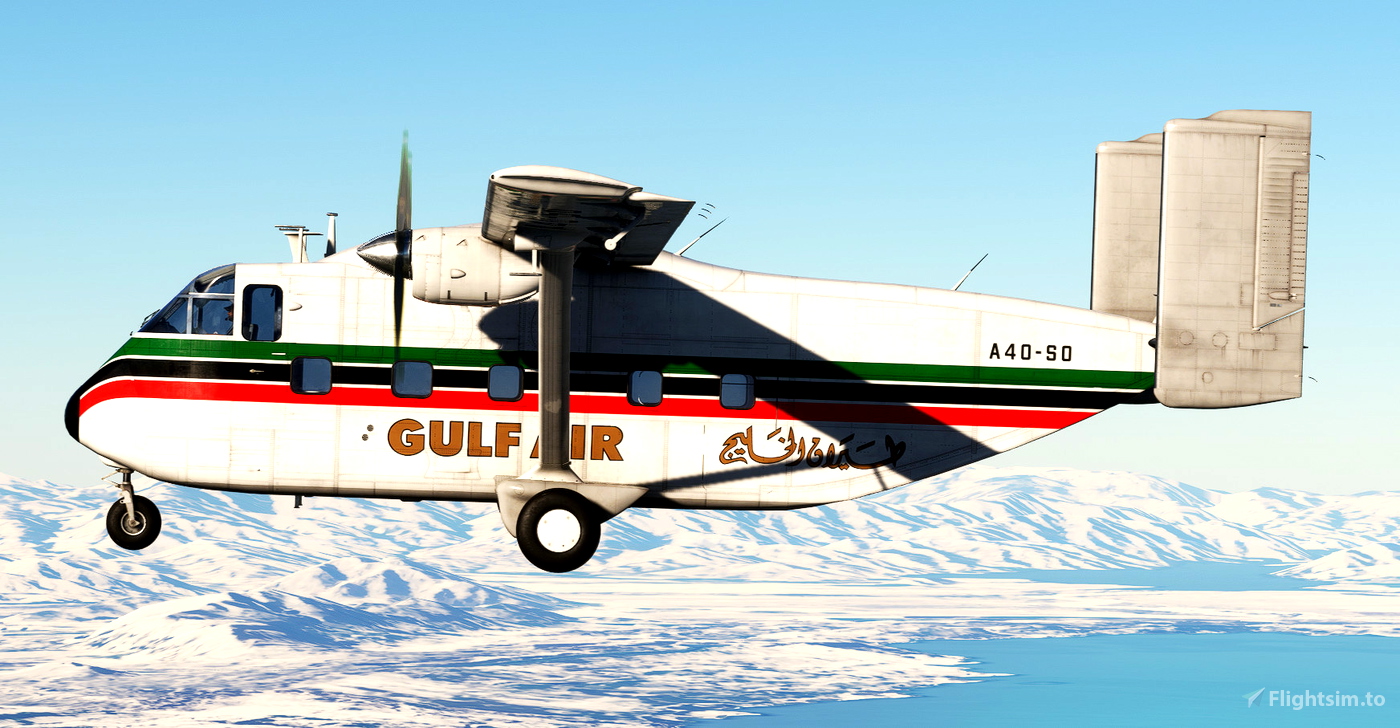 Gulf Air A4O-SO | Microsoft / iniBuilds Short SC.7 Skyvan [4K] for ...