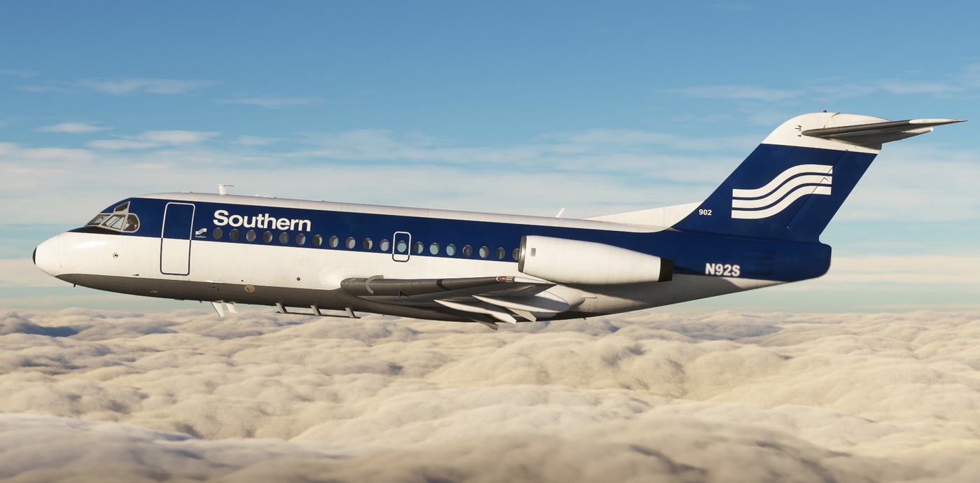 Southern Airways N92S (DC9) | JustFlight F28 MK3000 Professional [4K ...