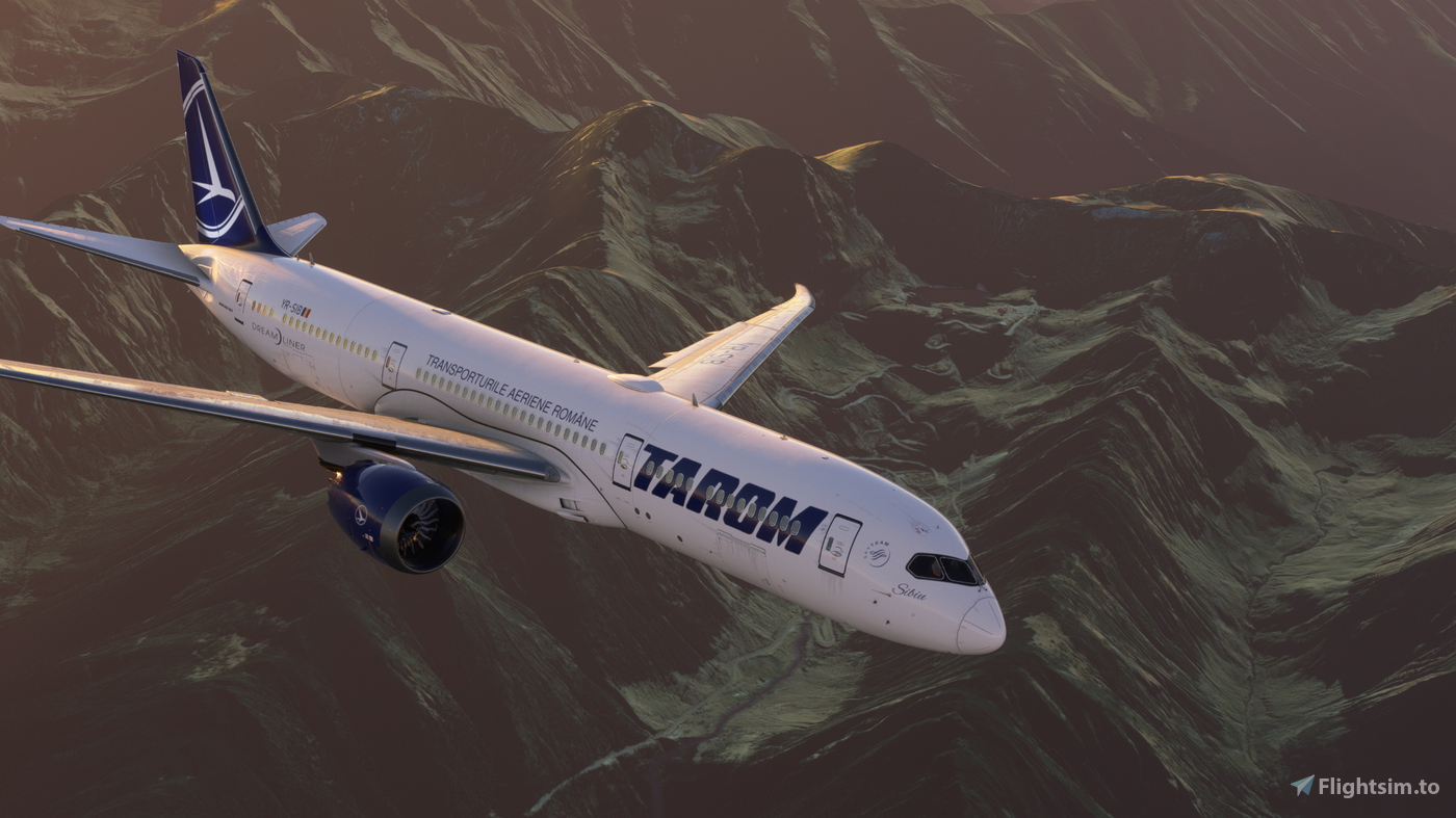 Horizon Simulations Boeing 787-9 TAROM (Transporturile Aeriene Române) for Microsoft Flight ...