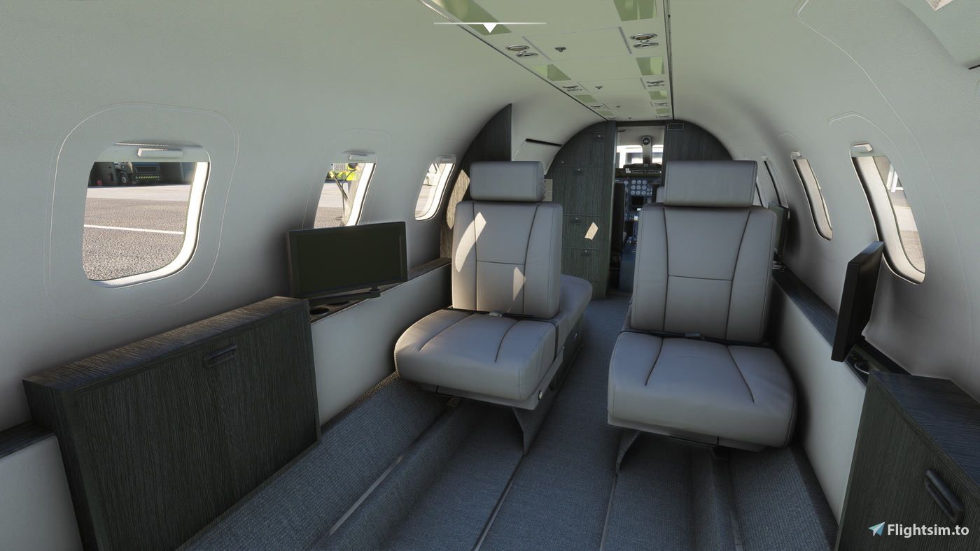 Flysimware - Learjet 35A - Light Grey Interior for Microsoft Flight ...