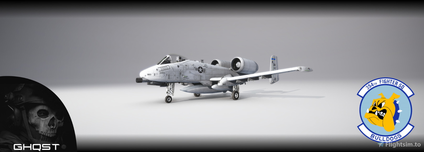 354th FS A-10C | 81-662, 82-983 | 4K for Microsoft Flight Simulator | MSFS