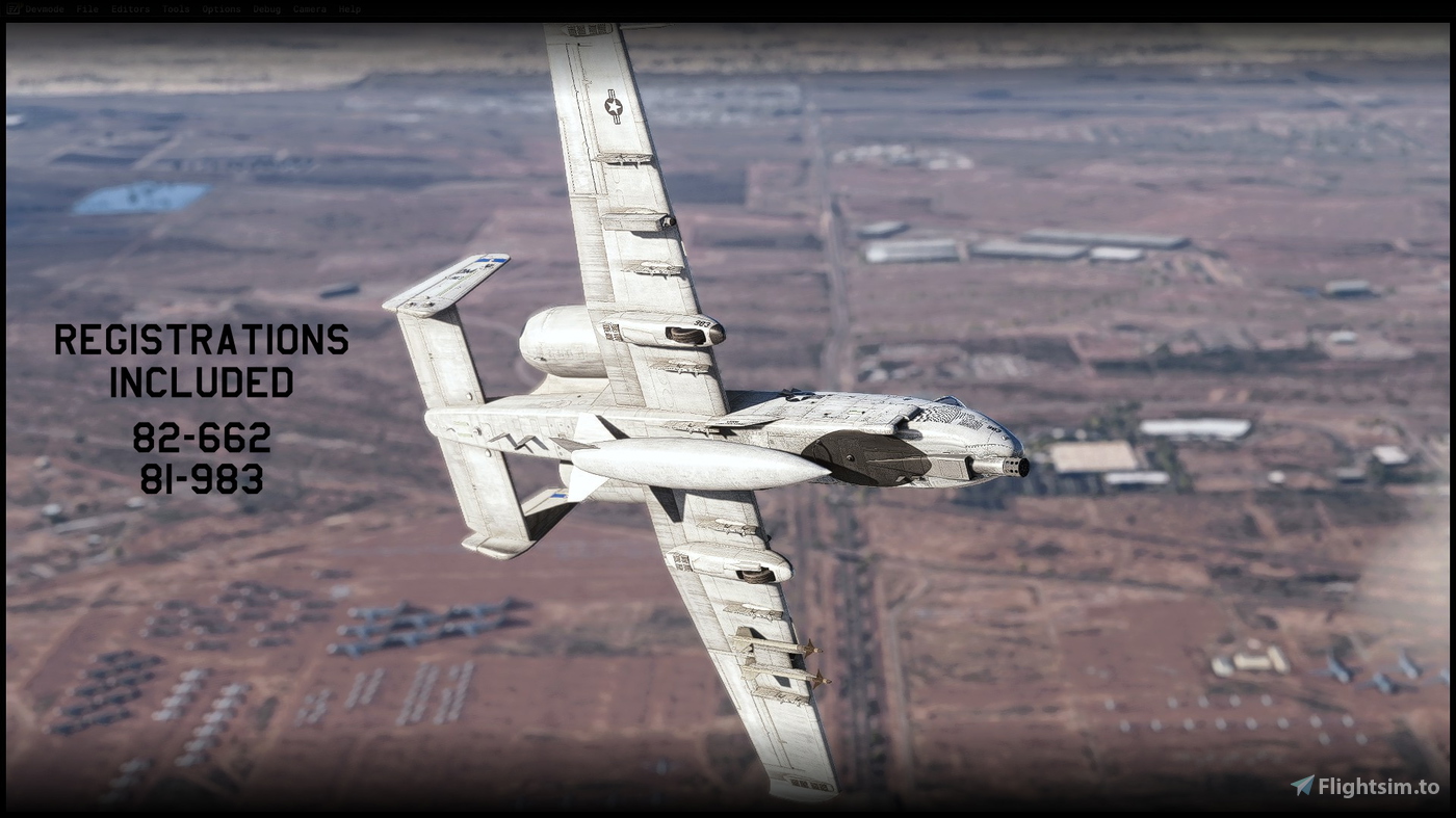 354th FS A-10C | 81-662, 82-983 | 4K for Microsoft Flight Simulator | MSFS