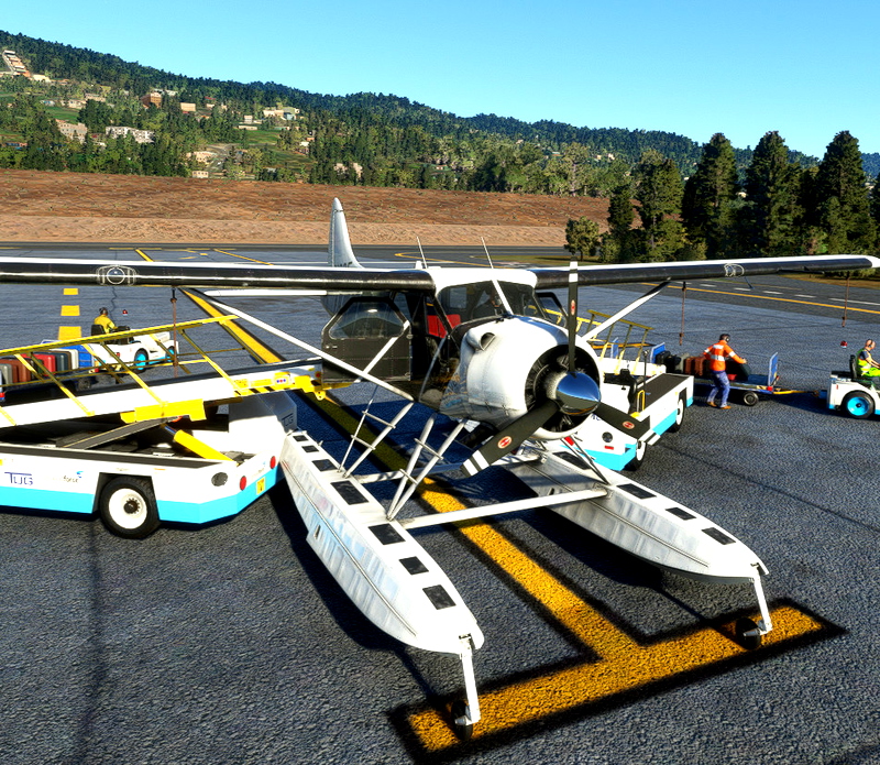 GSX Pro Ground Services Blackbird Simulations DHC-2 Beaver Wheels ...