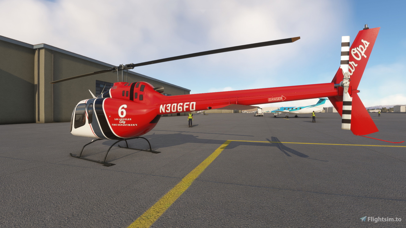 Bell 505, N306FD, Los Angeles City Fire Department for Microsoft Flight ...