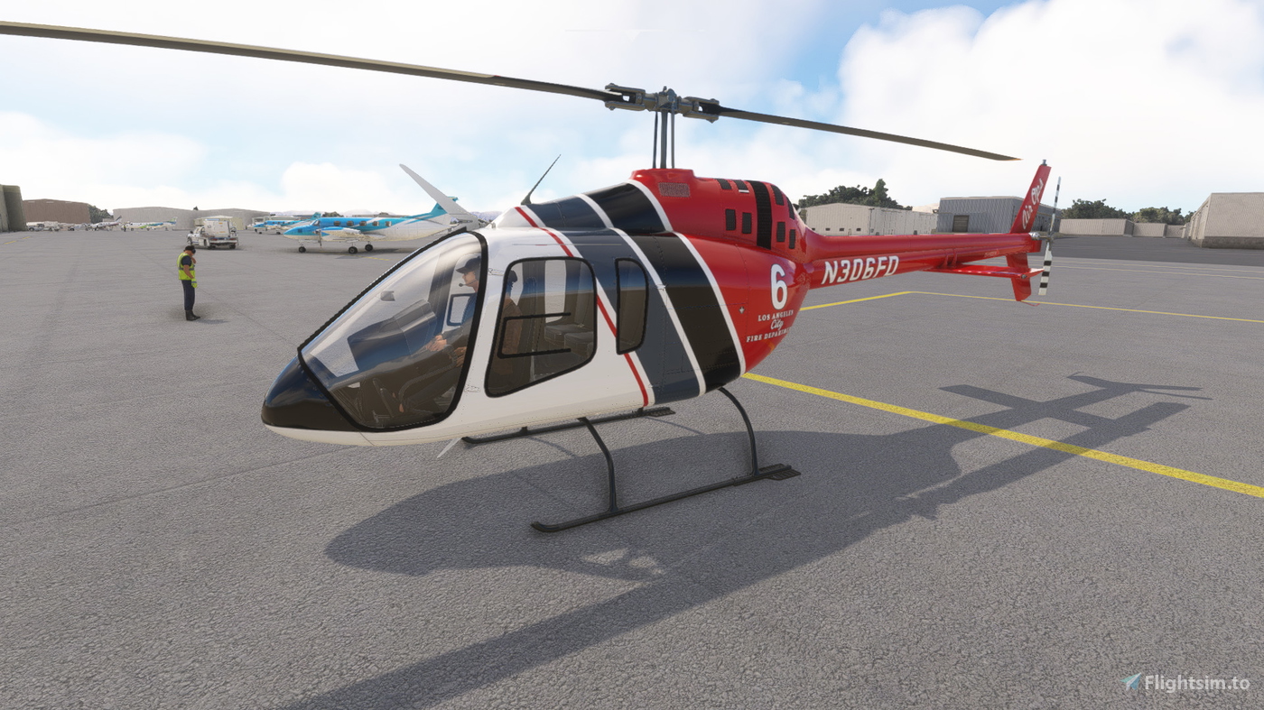 Bell 505, N306FD, Los Angeles City Fire Department for Microsoft Flight ...