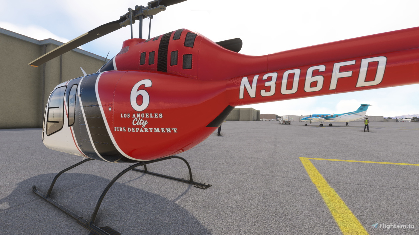 Bell 505, N306FD, Los Angeles City Fire Department for Microsoft Flight ...