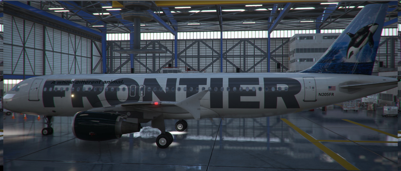 FENIX A320 FRONTIER AIRLINES 'OZZY THE ORCA' for Microsoft Flight ...