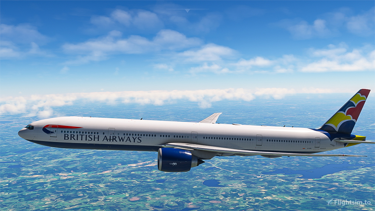British Airways "Wings" Retro livery 2003 | G-VIIL | PMDG B777-300ER | World Tail | Fictional ...
