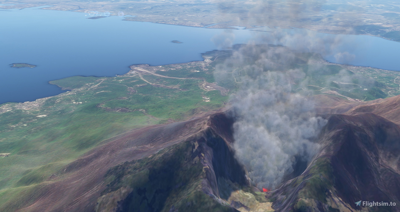 Volcanic smoke in Kyushu, Japan for Microsoft Flight Simulator | MSFS