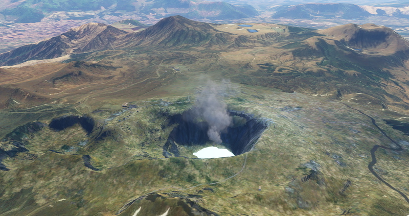 Volcanic smoke in Kyushu, Japan for Microsoft Flight Simulator | MSFS