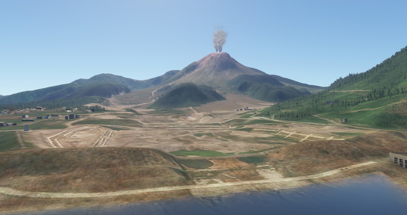Volcanic smoke in Kyushu, Japan for Microsoft Flight Simulator | MSFS