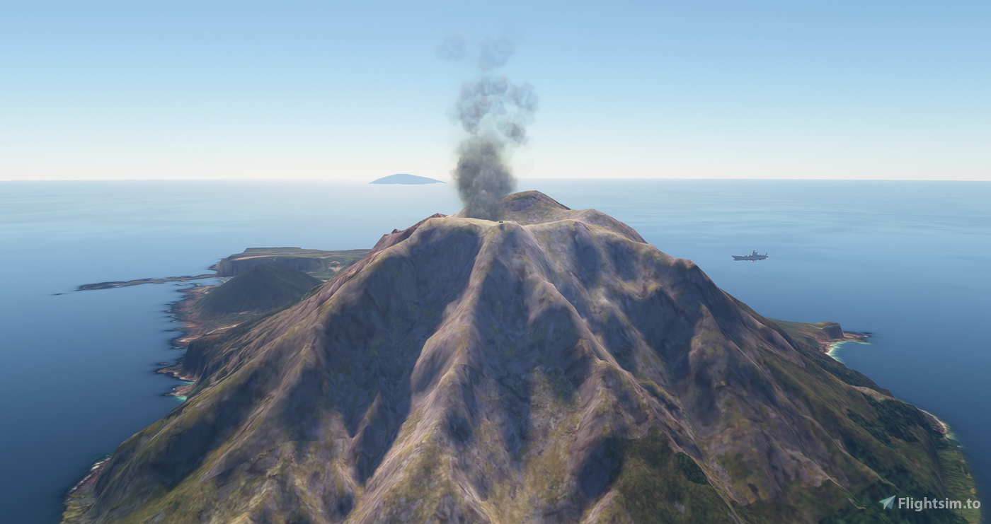 Volcanic smoke in Kyushu, Japan for Microsoft Flight Simulator | MSFS