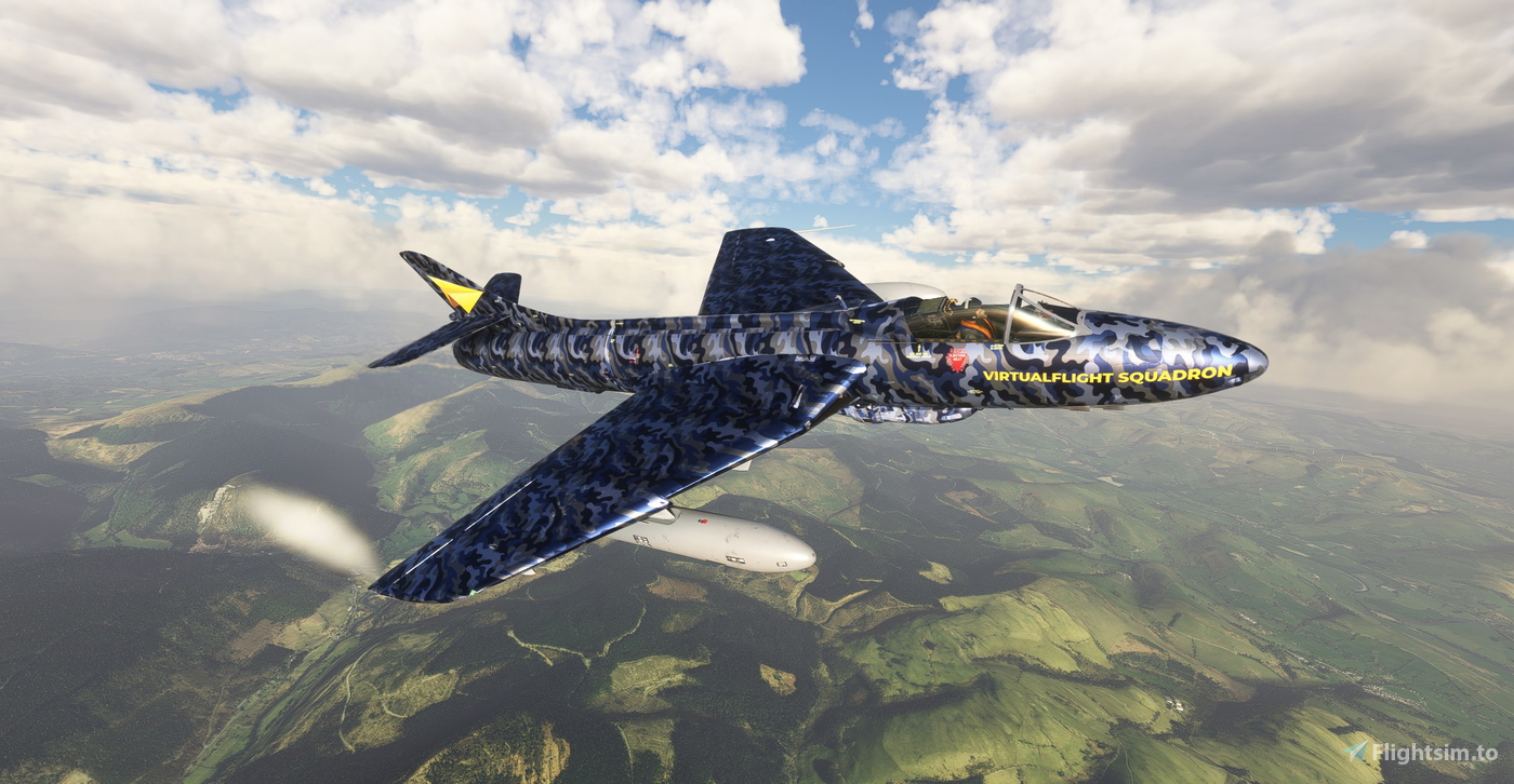 Hawker Hunter Mk58 - VirtualFlight Squadron Livery for Microsoft Flight ...