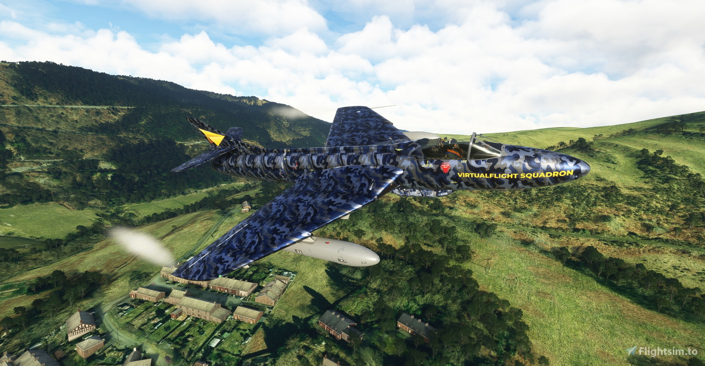 Hawker Hunter Mk58 - VirtualFlight Squadron Livery for Microsoft Flight ...