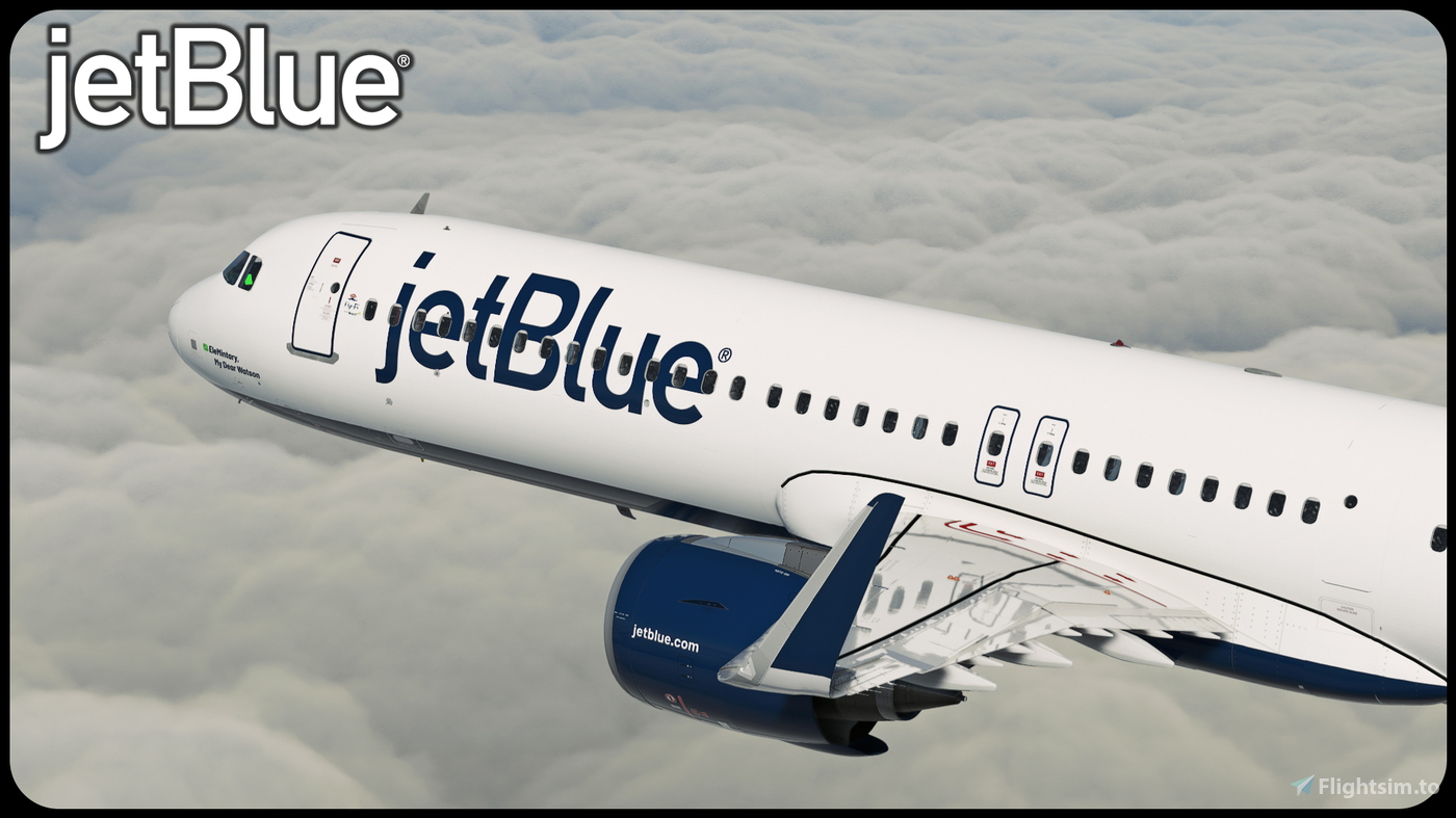 JetBlue A321NEO N4064J 'Streamers' (8K) for Microsoft Flight Simulator ...