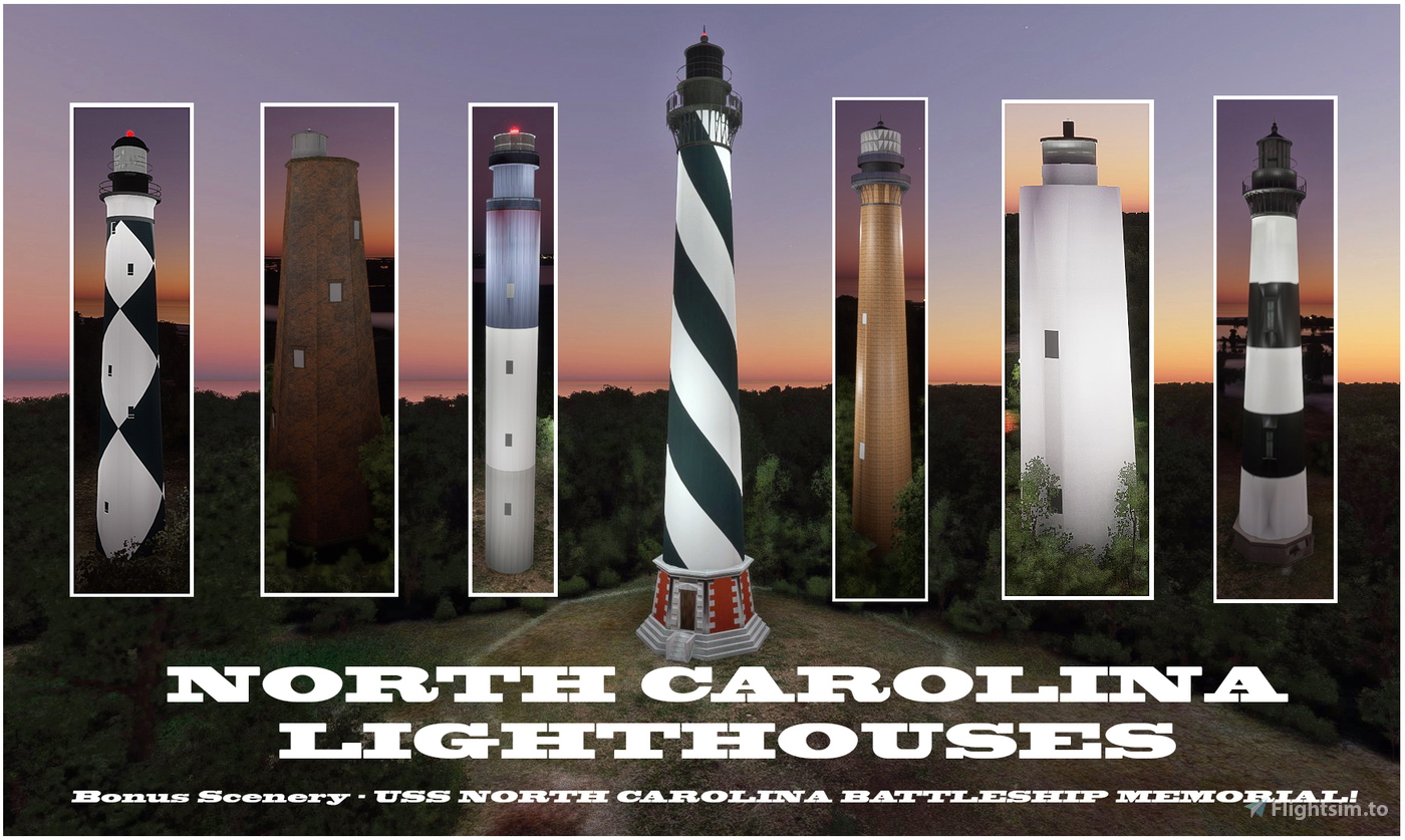 7 North Carolina Lighthouses for Microsoft Flight Simulator | MSFS