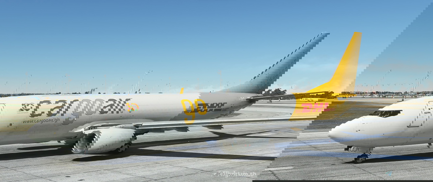 737-800BCF CargoAir (LZ-CGB) weathered for Microsoft Flight Simulator | MSFS