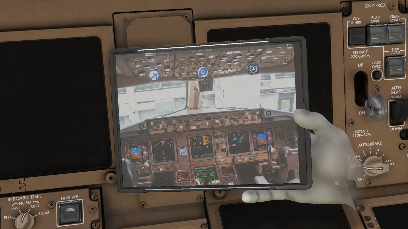 777 Cockpit Wallpaper for PMDG 77w für Microsoft Flight Simulator | MSFS